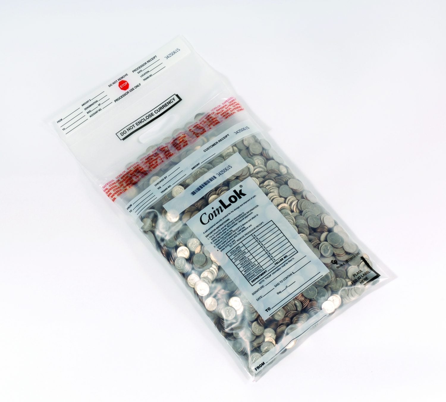CoinLok® tamper-evident plastic coin bags - A. Rifkin Co.