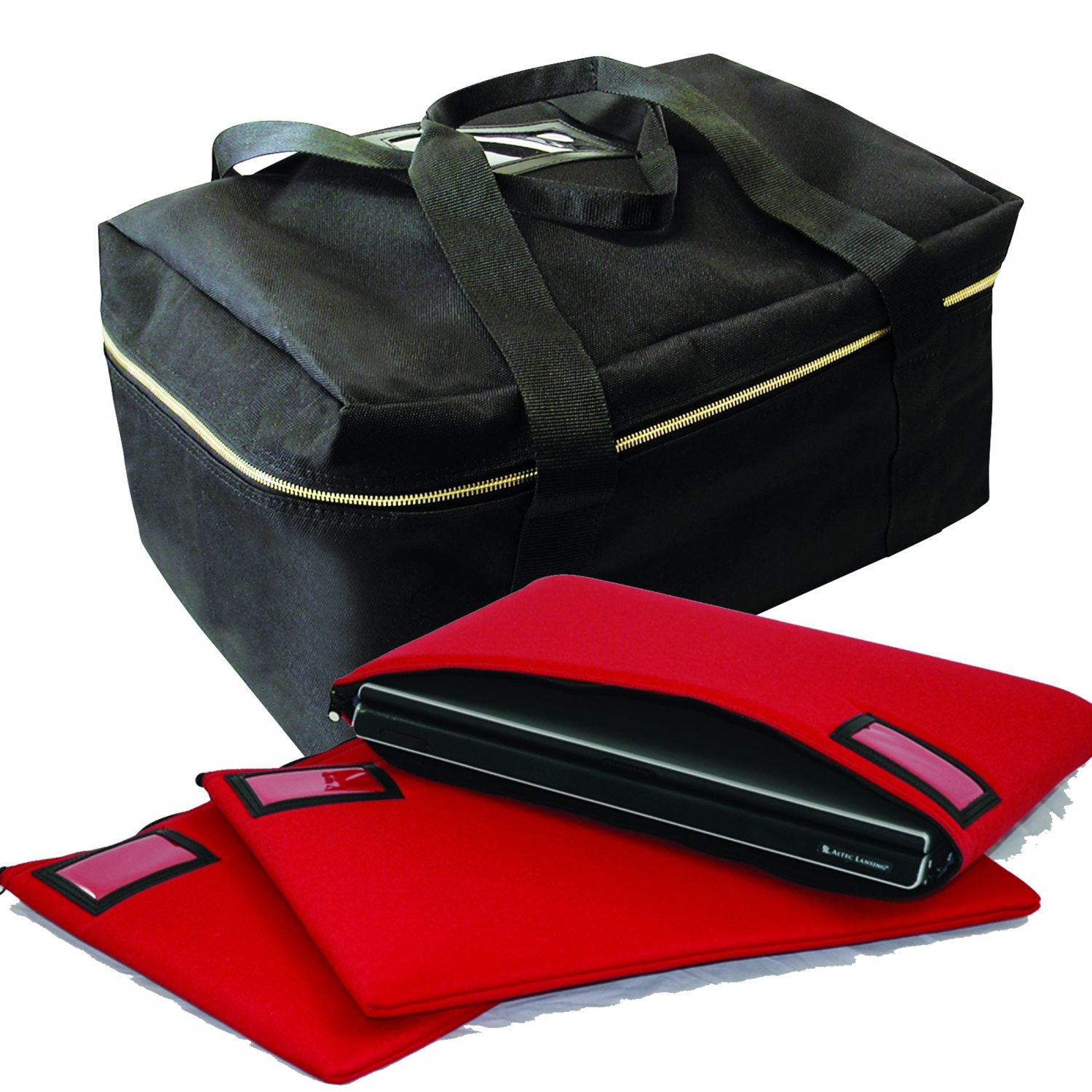 Poll Book Value Kit ~ Padded Keyless Security™ Bag & 3 Laptop Sleeves ...