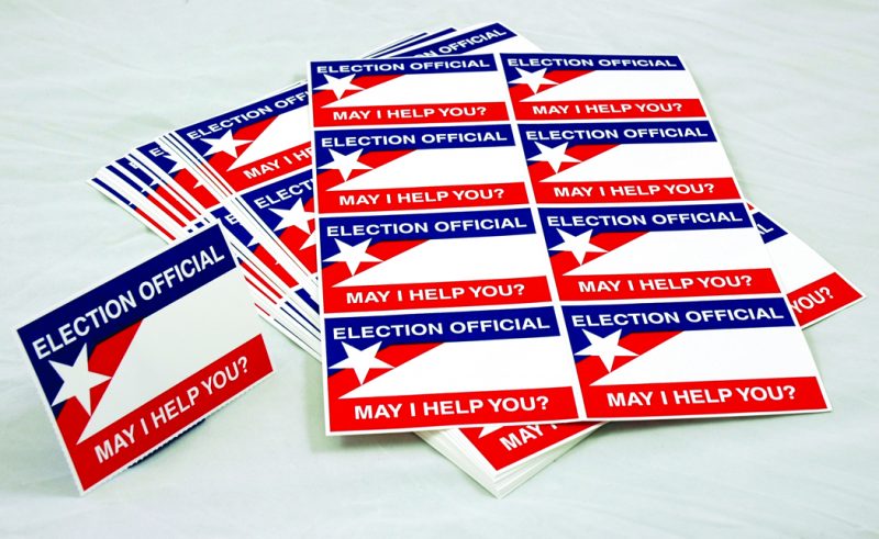 Election Official Name Tag Inserts - A. Rifkin Co.